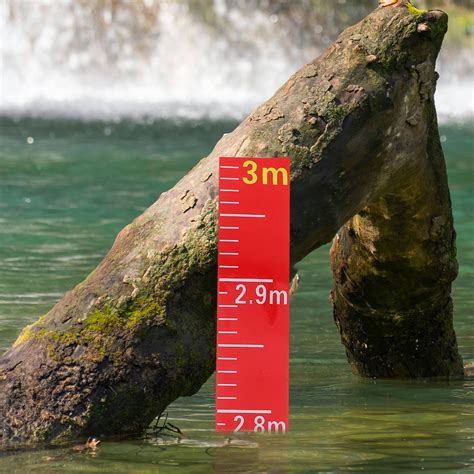 Hemoton Adhesive Measuring Tape With Water Level Sticker Liquid Level