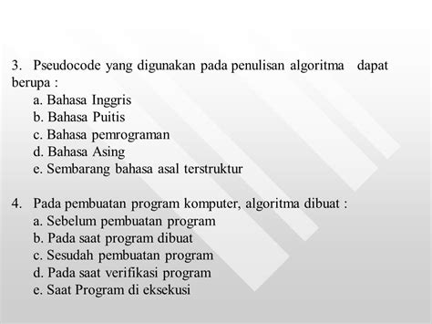 Pseudocode Yang Digunakan Pada Penulisan Algoritma Berupa