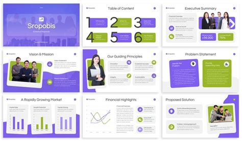 Sropobis Шаблон Keynote для бизнеса Шаблоны презентаций Включая предложение и Pitchdeck Envato