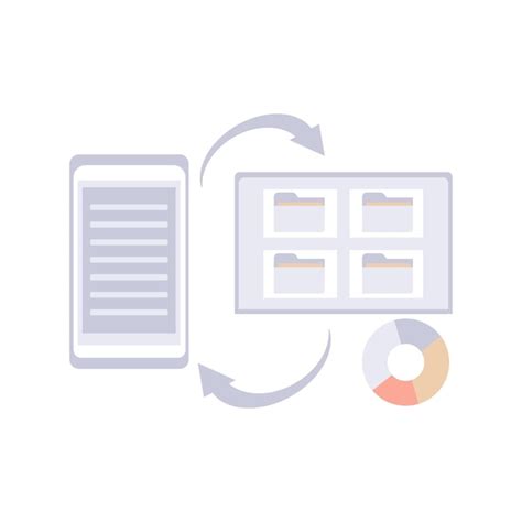 Premium Vector Document File Data Converting Into Folders
