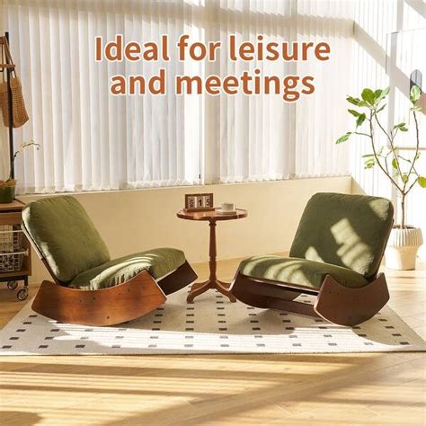 Versatile Glider Rocking Chair With Solid Wood Frame And High Quality Upholstery Multiple