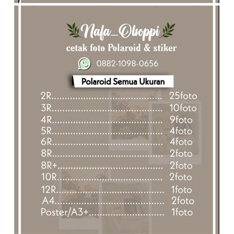 Jual Cetak Polaroid Polaroid Cetak Foto Shopee Indonesia