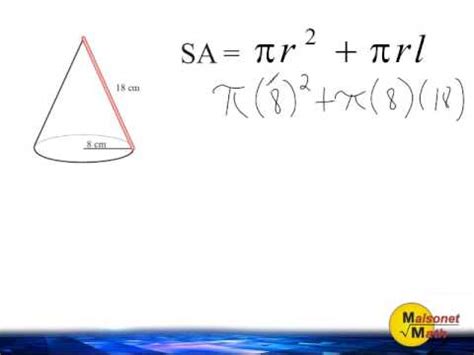 Calculate The Slant Height For The Given Cone