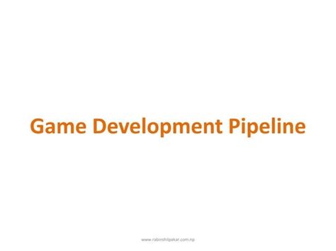 Game Dev Process Ppt