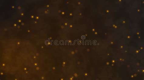 Animated Abstract Background Floating Bokhe Lightsgold Yellow Bokeh Particles Background