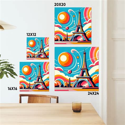 Eiffel Tower Pop Art Arts Vale