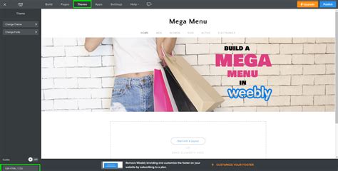 How To Create A Mega Menu In Weebly Editor Tricks
