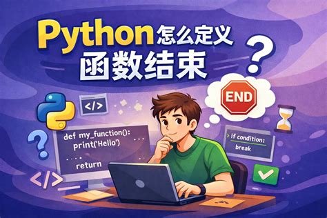 Python怎么定义函数结束 Python怎么定义函数结束