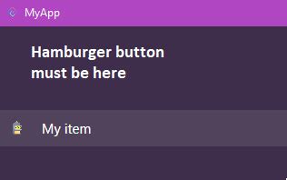Navigationview Panetogglebutton Style Is Not Working Correctly Issue Unoplatform Uno