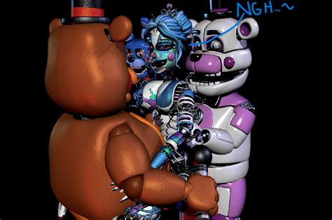 Rule 34 1girl2boys 3d Ballora Ballora Fnafsl Bon Bon C4d Cinema4d