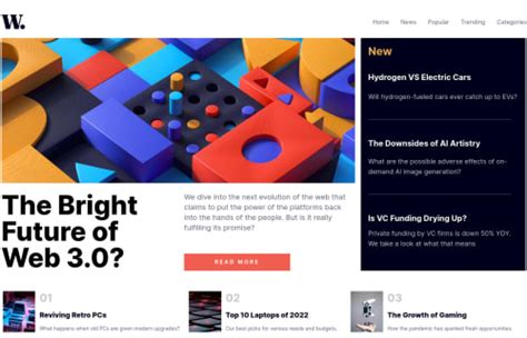 Frontend Mentor Responsive News Homepage Using Tailwindcss Coding