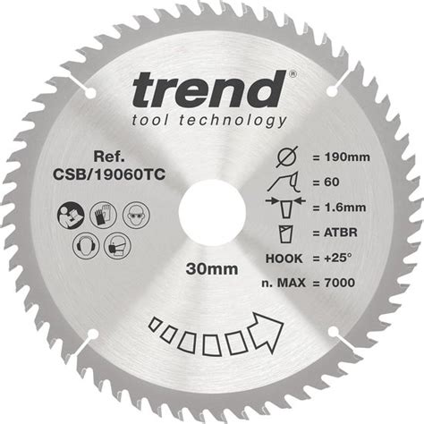 Cirkelzaagblad Met Dunne Kerf 190 Mm X 60 Tanden X 30 Mm Asgat Bol