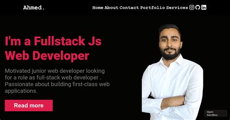 Protfilio Codesandbox