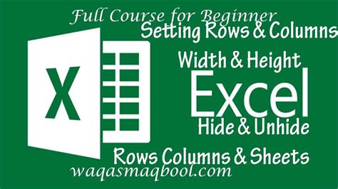 Modifying Rows And Columns Youtube