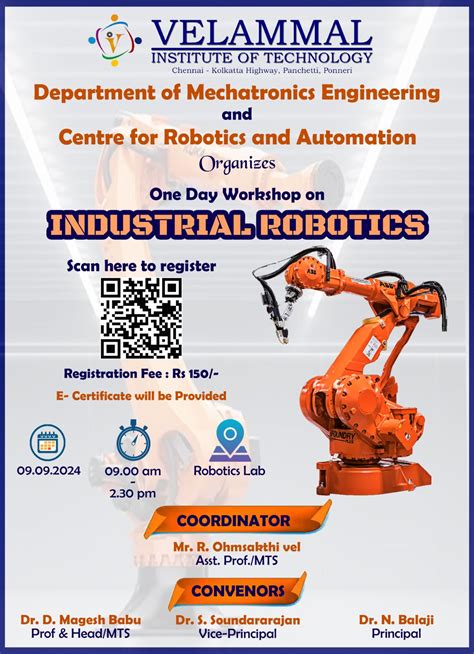 Happy To Announce That Department Of Mechatronics Engineering And Centre For Robotics And