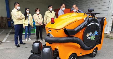 완도군 청소 로봇 투입쾌적한 동네 환경 조성