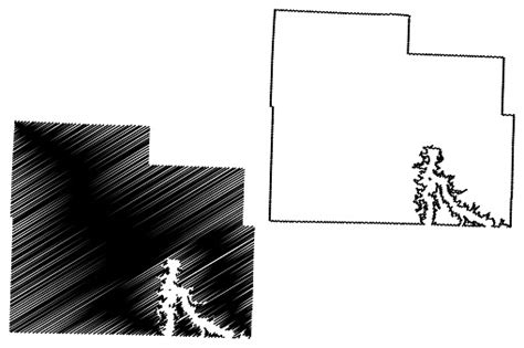 Cedar County Missouri Map Vector Illustration Scribble Sketch Cedar Map Stock Illustration