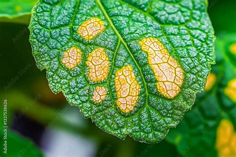 Cucumber Leaves Affected By Downy Mildew Plant Leaf Disease Cucumber