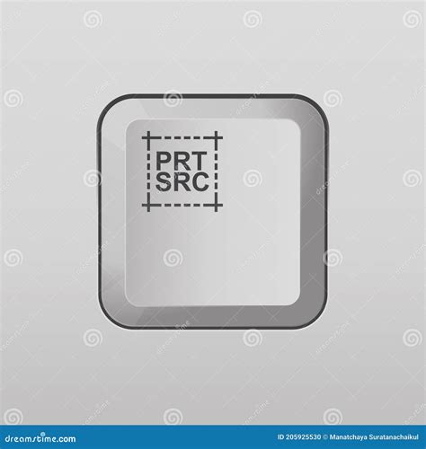 Print Screen Keyboard Button Stock Illustration Illustration Of Capture Device