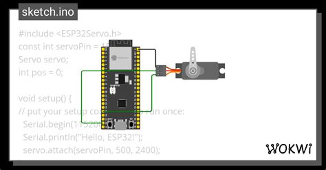 Servo Wokwi Esp32 Stm32 Arduino Simulator