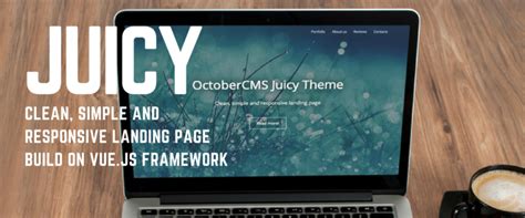 Github Alex Lit Octobercms Juicy Theme Clean Simple And Responsive Landing Page Build On Vue