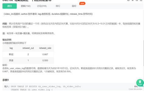 牛客在线编程(sql大厂面试真题)牛客网sql面试 Csdn博客 牛客在线编程(sql大厂面试真题)牛客网sql面试 Csdn博客