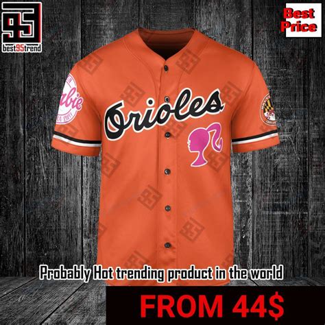 Baltimore Orioles Barbie Orange Baseball Jersey