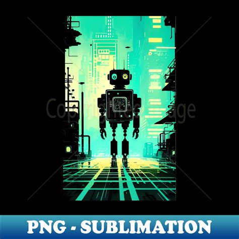 Robot Mainframe Modern Sublimation Png File Bold And Eye C Inspire