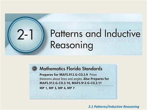 2.1 Patterns/Inductive Reasoning - ppt download