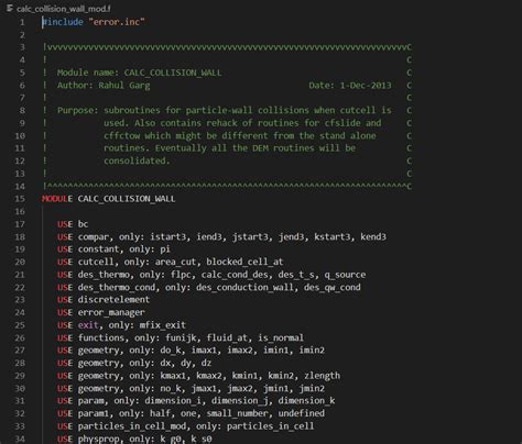Best Text Editor For Mfix Fortran Files Mfix Netl Flow Science