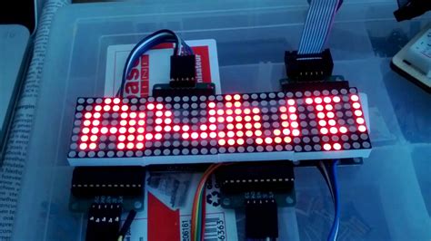 Max72xxpanel Arduino Library Demo Ticker Tape Youtube