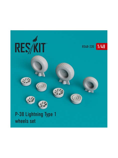 Res Kit Lockheed P 38 Lightning Type 1 Wheels Sets 0220