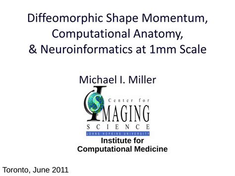 Pdf Diffeomorphic Shape Momentum Computational Anatomy