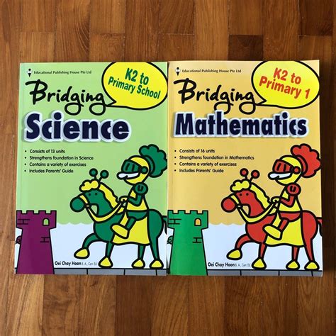 Set Of 4 Eph Bridging K2 To P1 English Math And Science Workbooks