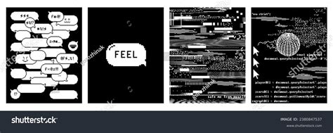 검은색 배경에 흰색 미용 포스터 세트 스톡 벡터로열티 프리 2380847537 Shutterstock