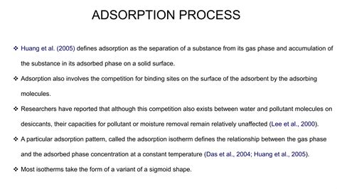 Adsorption Process For Voc Volatile Organic Compounds Copy Pptx