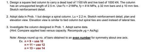 Solved 1233 514 ← Answer 1 Of 1 Given Data Dead Load