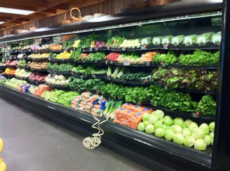 Produce Section In Grocery Store