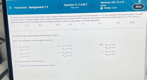Solved Homework Assignment 7 3 Question 11 7 3 28 T Part 2
