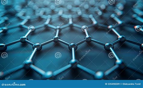 Graphene Molecular Grid Graphene Atomic Structure Concept Stock Image Image Of Science