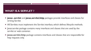Java Servlet Technology PPT