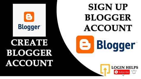 How To Create Blogger Account Blogger Sign Up Create Blogger With