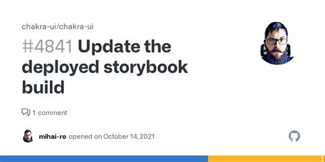 Update The Deployed Storybook Build Issue Chakra Ui Chakra Ui GitHub