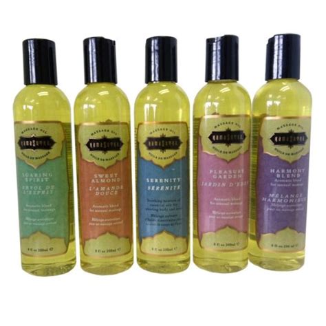 Kama Sutra Aromatic Massage Oil Set Of 5 8 Oz Bottles