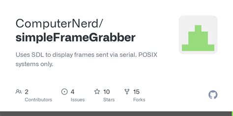 GitHub ComputerNerd SimpleFrameGrabber Uses SDL To Display Frames Sent Via Serial POSIX