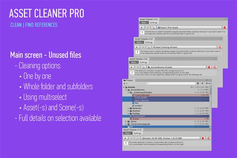 Asset Cleaner Pro Clean Find References Utilities Tools Unity Assets Codeintra