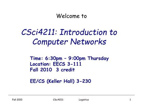 Ppt Csci4211 Introduction To Computer Networks Powerpoint
