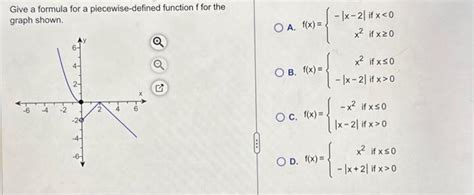 Solved Give A Formula For A Piecewise Defined Function F For Chegg
