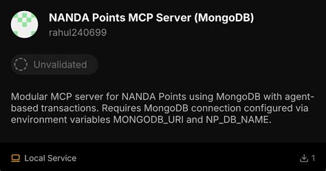 Nanda Points Mcp Server Mongodb · Lobehub