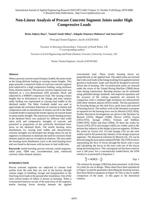 Pdf Non Linear Analysis Of Precast Concrete Segment Joints Dokumen Tips